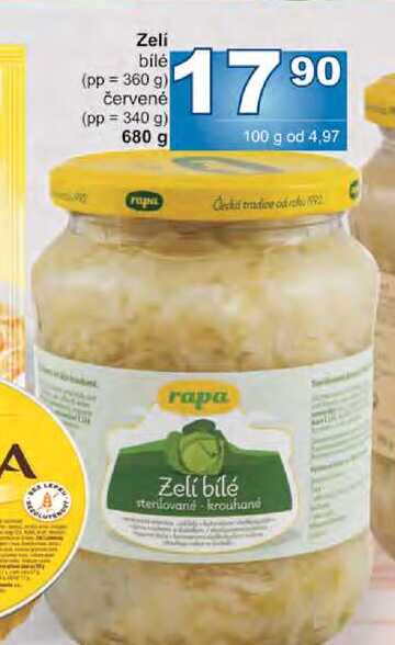 Zelí bílé 680g v akci | AkcniCeny.cz
