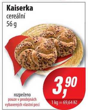 ARCHIV | Kaiserka cereální 56 g v akci platné do: 19.3.2022 | AkcniCeny.cz