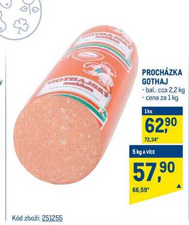 ARCHIV | PROCHÁZKA GOTHAJ 1 kg v akci platné do: 29.3.2022 | AkcniCeny.cz