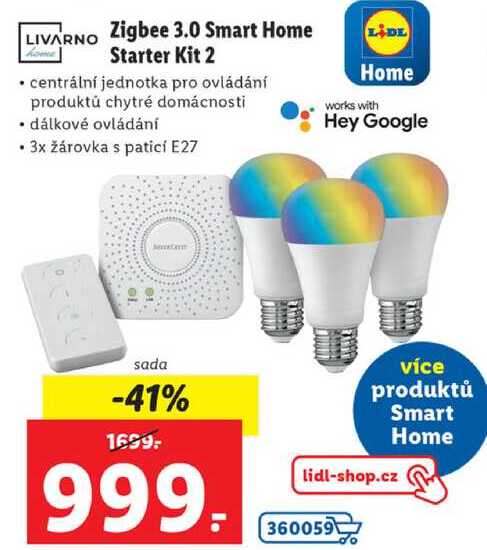 Zigbee 3.0 Smart Home Starter Kit 2 v akci | AkcniCeny.cz