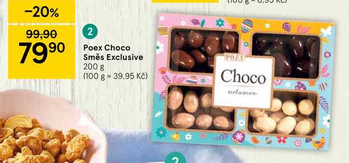 Poex Choco Směs Exclusive 200 g v akci | AkcniCeny.cz
