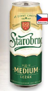 ARCHIV | PIVO STAROBRNO MEDIUM plech, 0,55 l v akci platné do: 24.11. ...
