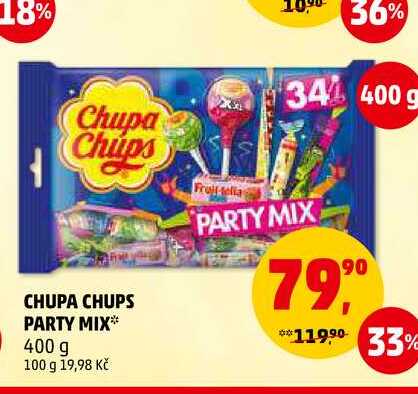 ARCHIV | CHUPA CHUPS PARTY MIX, 400 g v akci platné do: 6.4.2022 ...