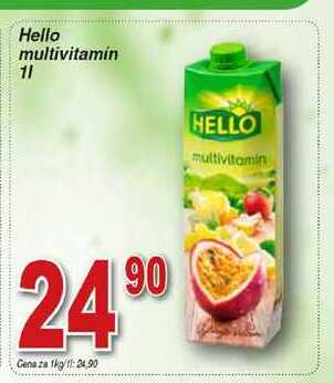ARCHIV | Hello multivitamín nápoj 1l v akci platné do: 4.4.2022 ...