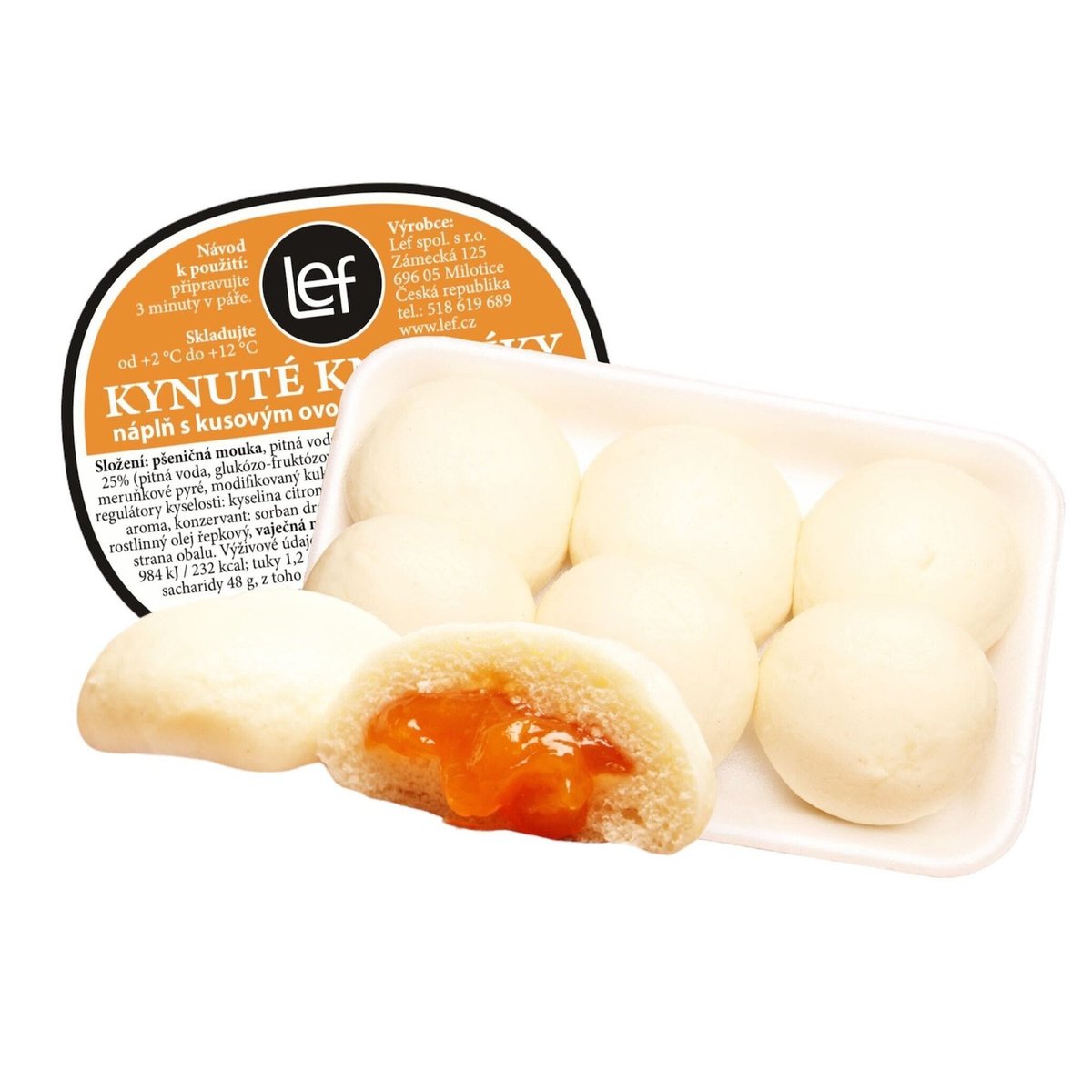 Lef Knedlíky kynuté meruňkové, 6ks v akci | AkcniCeny.cz
