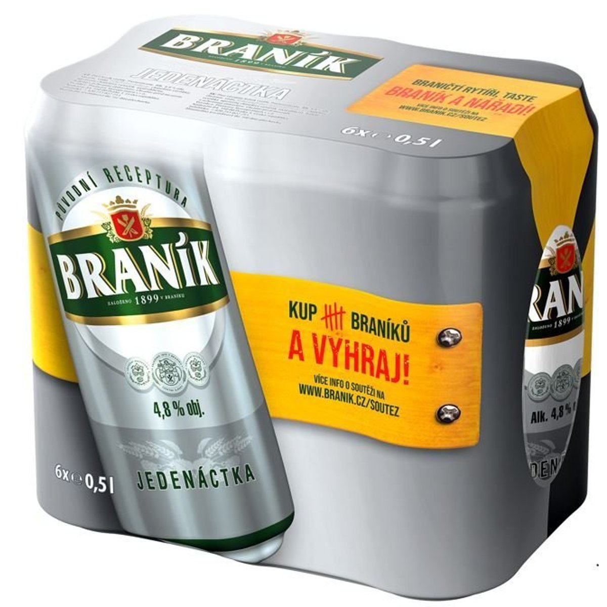 ARCHIV | Braník Jedenáctka pivo ležák světlý 6×0,5 l plech v akci ...
