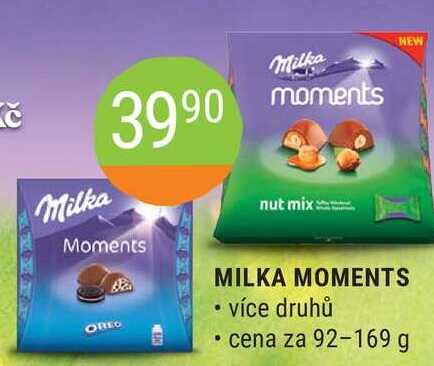 Milka moments 92-169g v akci | AkcniCeny.cz