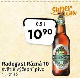 Radegast Rázná 10 (plechovka) v akci | AkcniCeny.cz
