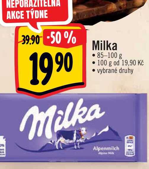 Milka • 85-100 g v akci | AkcniCeny.cz