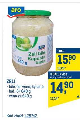 aro ZELÍ 640g v akci | AkcniCeny.cz