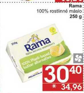 ARCHIV | Rama 100% rostlinná alternativa másla 250 g v akci platné do ...