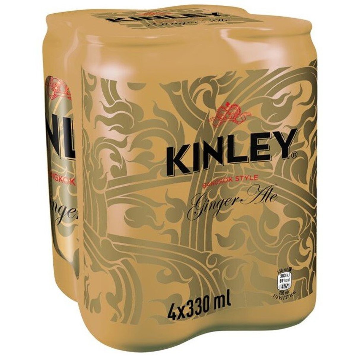 Kinley Ginger Ale multipack (4x0,33 l) plech v akci | AkcniCeny.cz