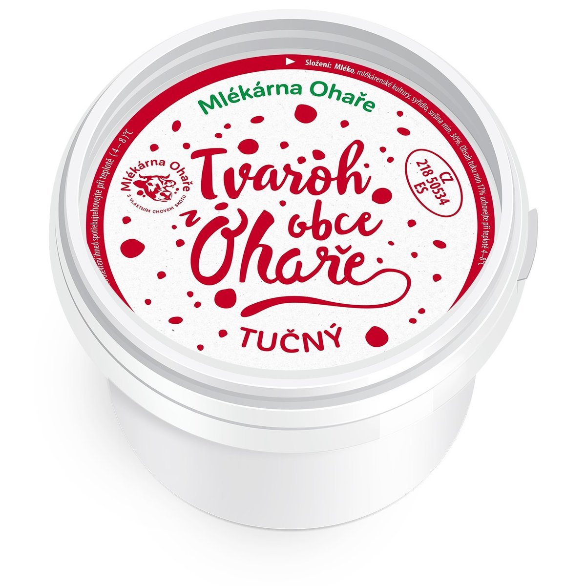 Mlékárna Ohaře Tvaroh tučný v akci | AkcniCeny.cz