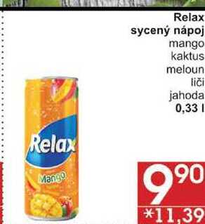 ARCHIV | Relax mango, 0,33 l v akci platné do: 28.3.2022 | AkcniCeny.cz