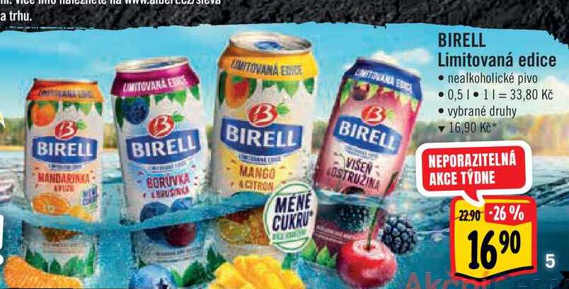 Radegast Birell světlý, nealkoholické pivo (plechovka) 0,5l v akci ...