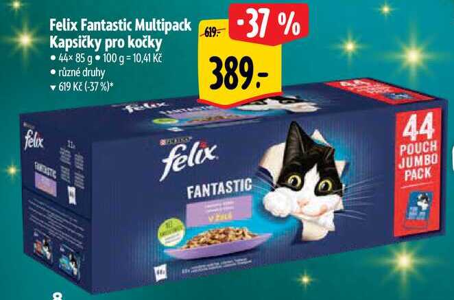ARCHIV | FELIX FANTASTIC KAPSIČKY PRO KOČKY, 44x 85 g v akci platné do ...