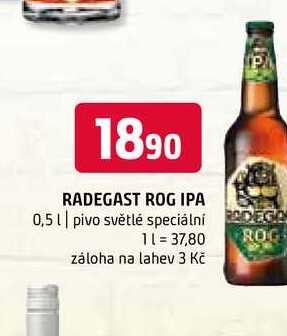 Radegast Rázná 10 0.5 l v akci | AkcniCeny.cz