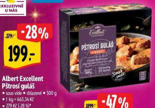 Albert Excellent Kachní stehna 550 g v akci | AkcniCeny.cz